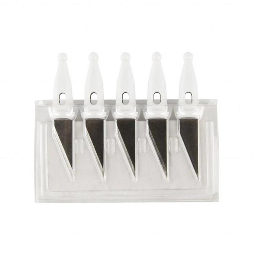 Refill pack with 5 premium steel Blades Cricut