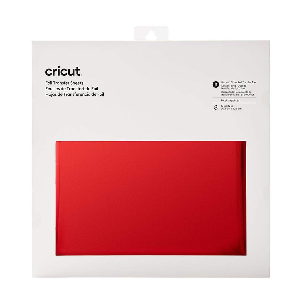 Foil Transfer Sheets Red, Cricut 30.5 x 30.5 cm (8 sheets)
