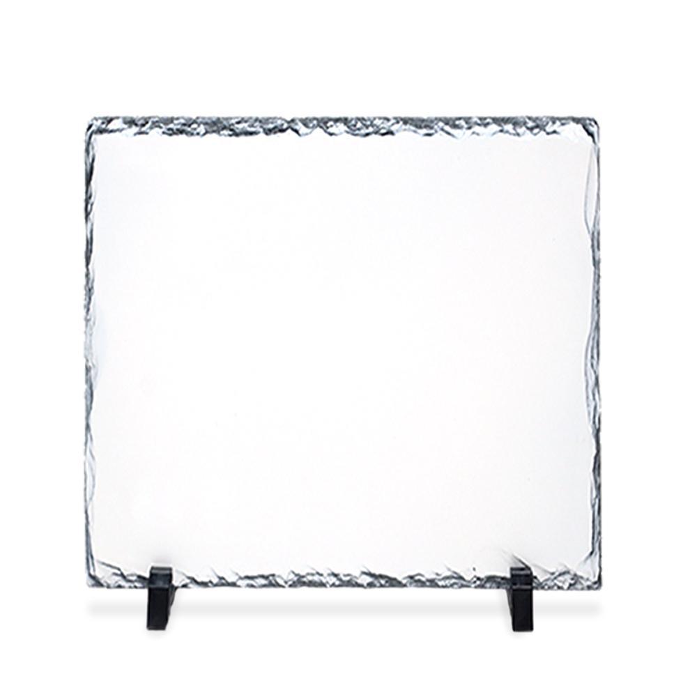 Square rock slate photo frame 14 x 14 cm for sublimation