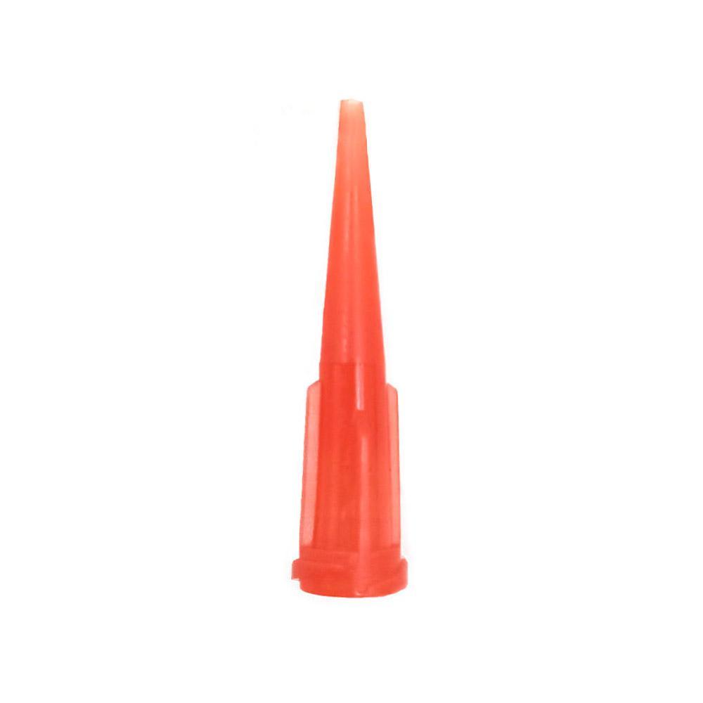 Conical plastic tip for syringe needle
