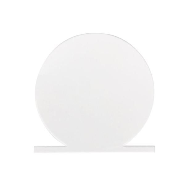 Portafotos de metacrilato + base de madera con luz (redondo)