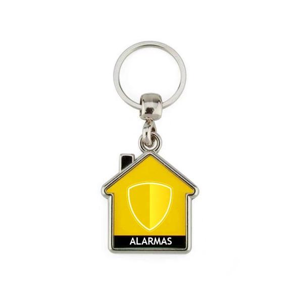 House shaped metal keychain MY