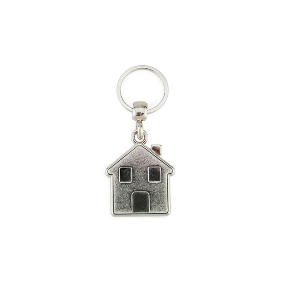 House shaped metal keychain MY