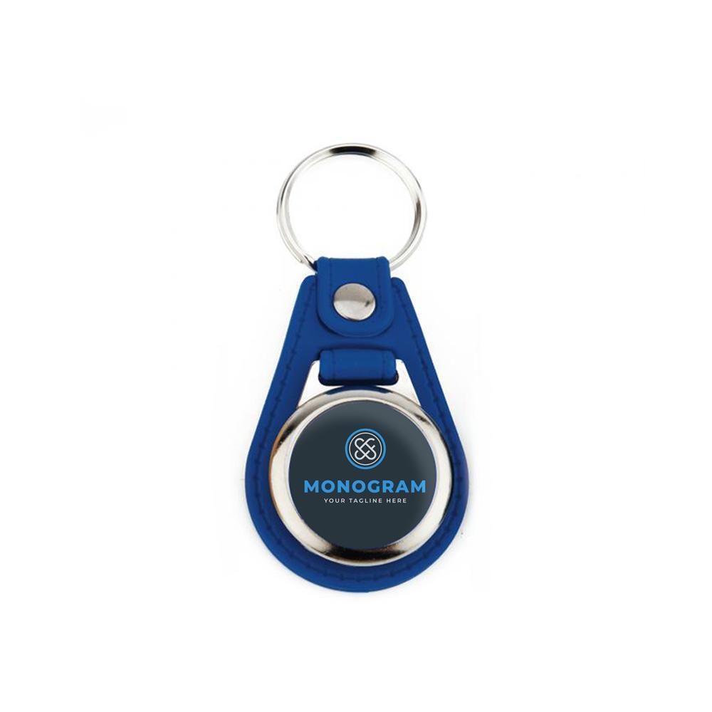 Imitation leather circular keychains MD-25D