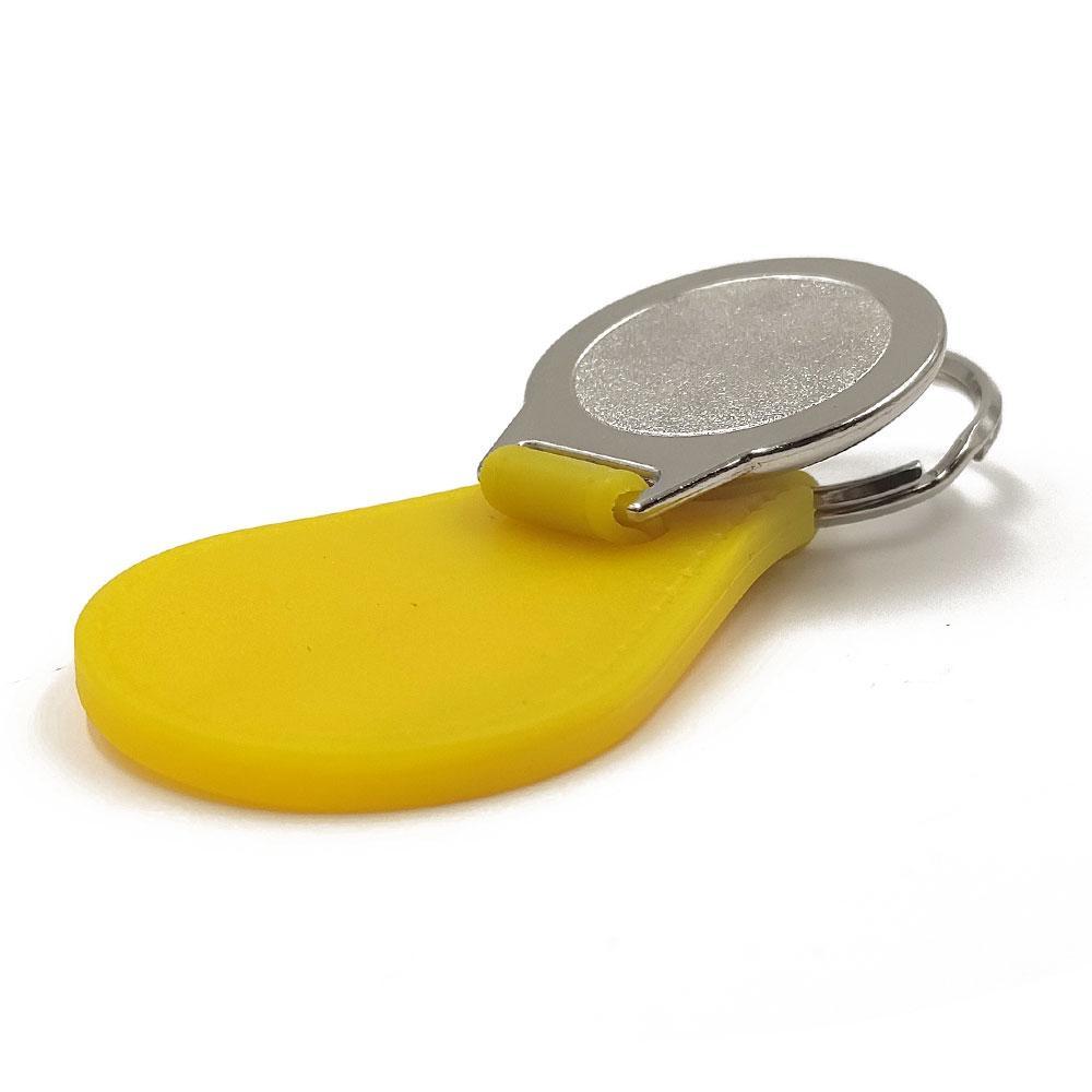 Imitation leather circular keychains customizable MD-25