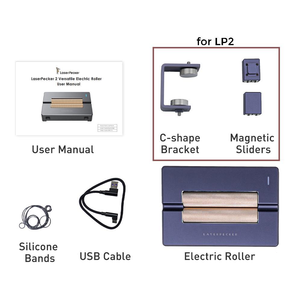 Rouleau électrique polyvalent pour LaserPecker LP2/LP3