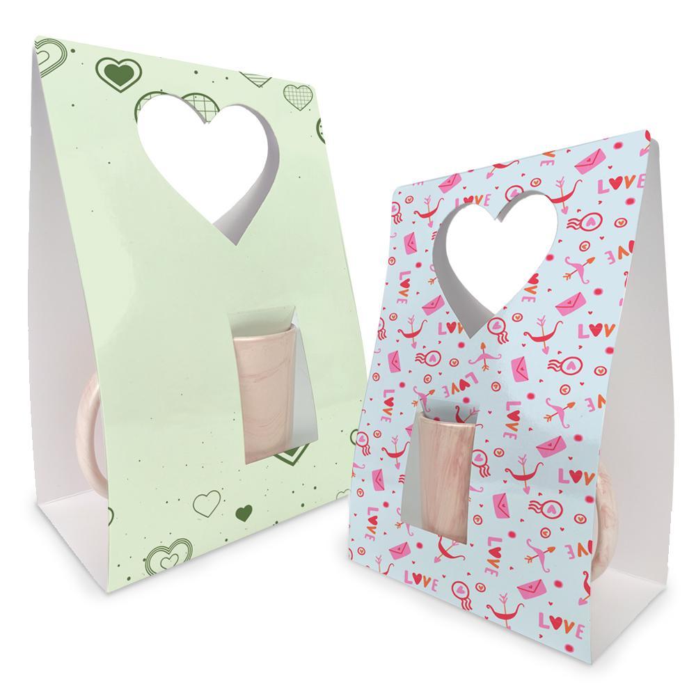 Sublimation mug presentation box with heart handle (pack of 5 units ...