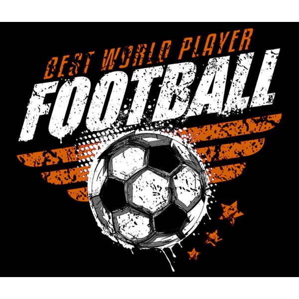 Textil transfer design Football