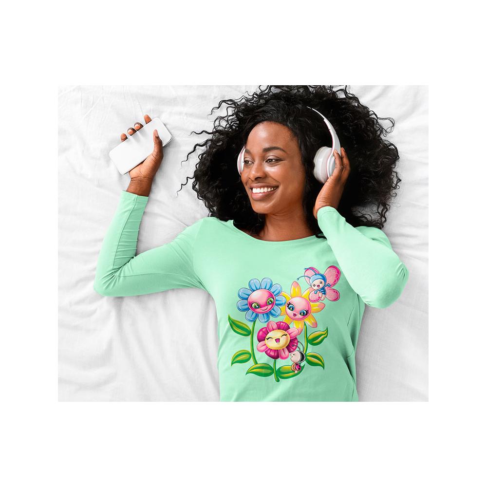 Transfert textile désign Flowers