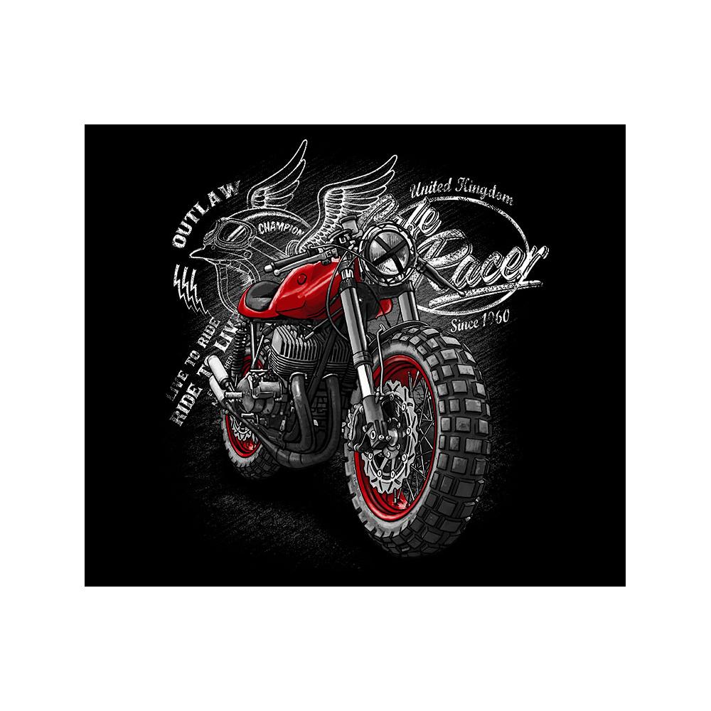 Textil transfer design Motorbike