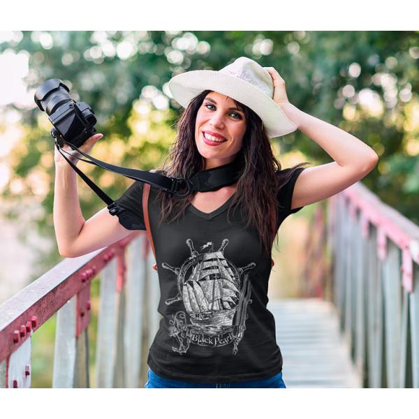 Textil transfer design Black pearl