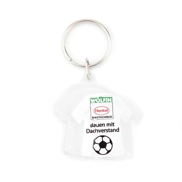 T-shirt shaped acrylic keychains customizable CR-X