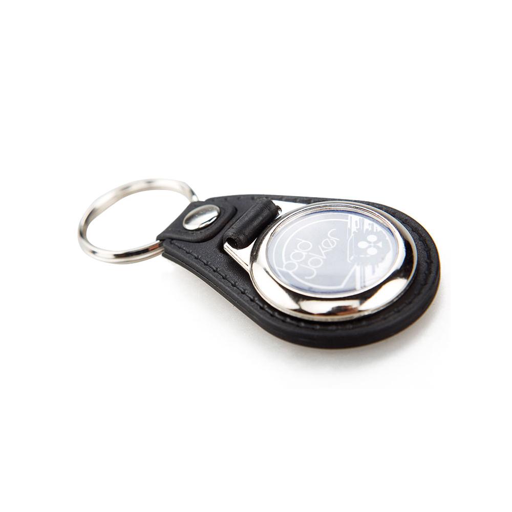 Imitation leather circular keychains customizable MD-25