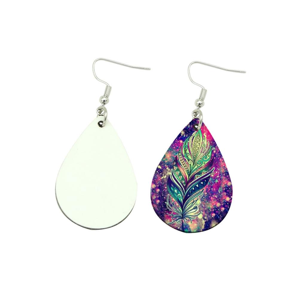 Leatherette earrings (various shapes) for sublimation
