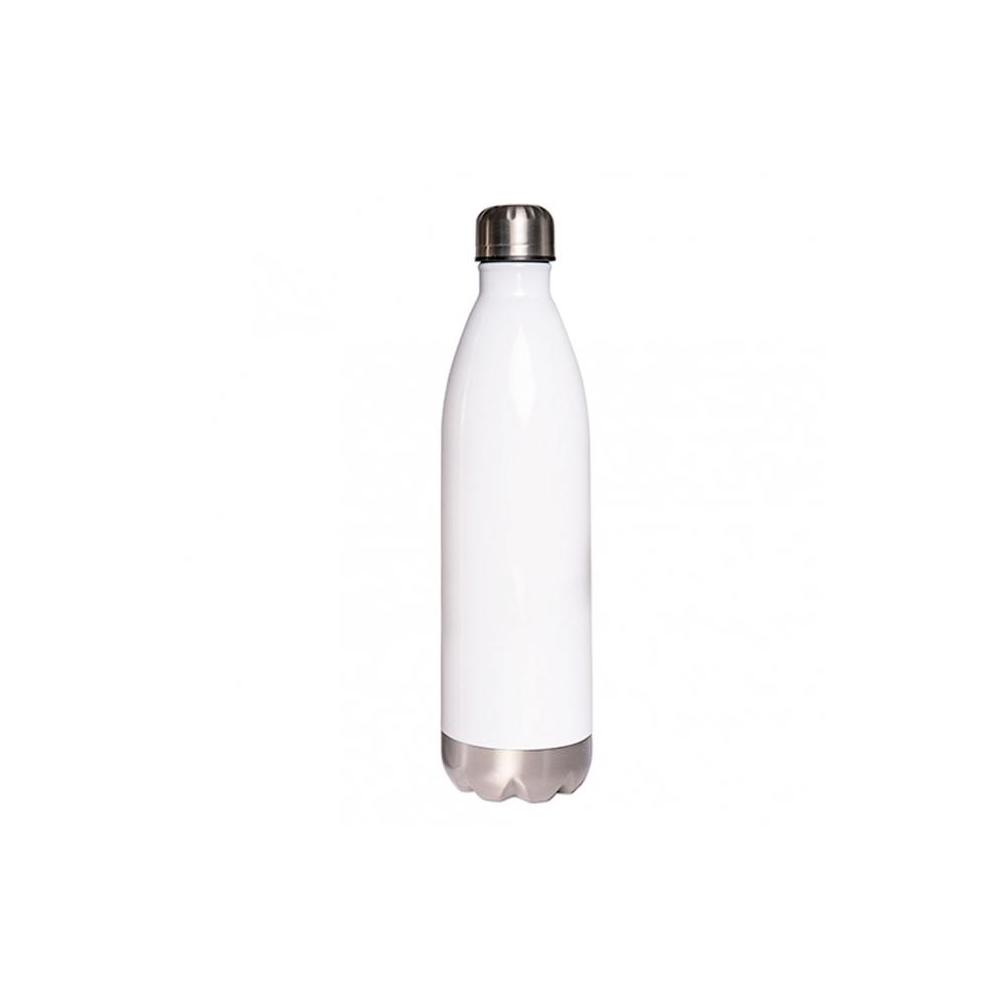 Cola Shape Stainless Steel Bottle 500 ml - Pack 20 - White