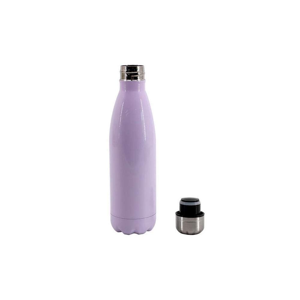 Cola Shape Stainless Steel Bottle 350 ml - Pack 24 - Lilac