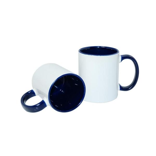 High quality (A) ceramic mug with inside and handle colored - Pack 36 ...